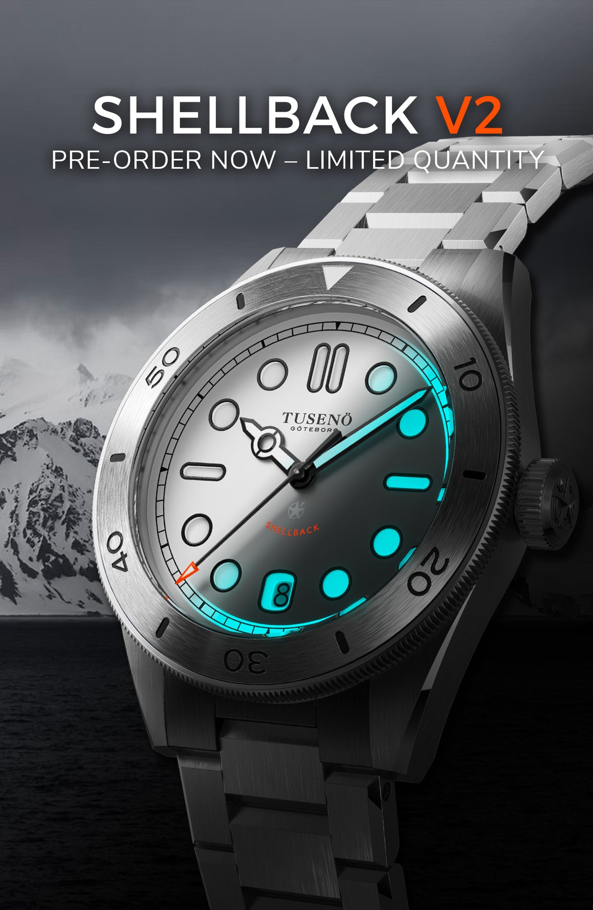 Shellback Automatic Swiss Made | Tusenö, mens watches online since 2015